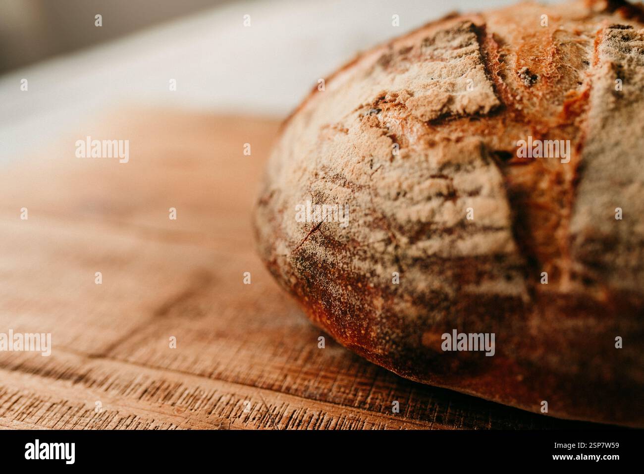 Crusty artisan sourdough bread close hi-res stock photography and ...