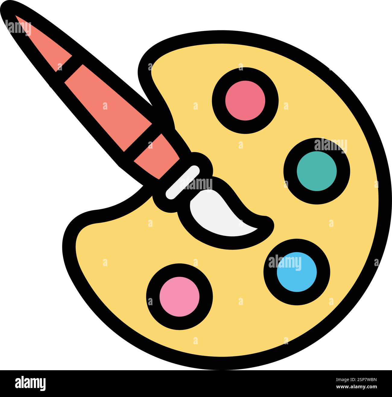 Color palette Vector Icon Design Illustration Stock Vector Image & Art ...