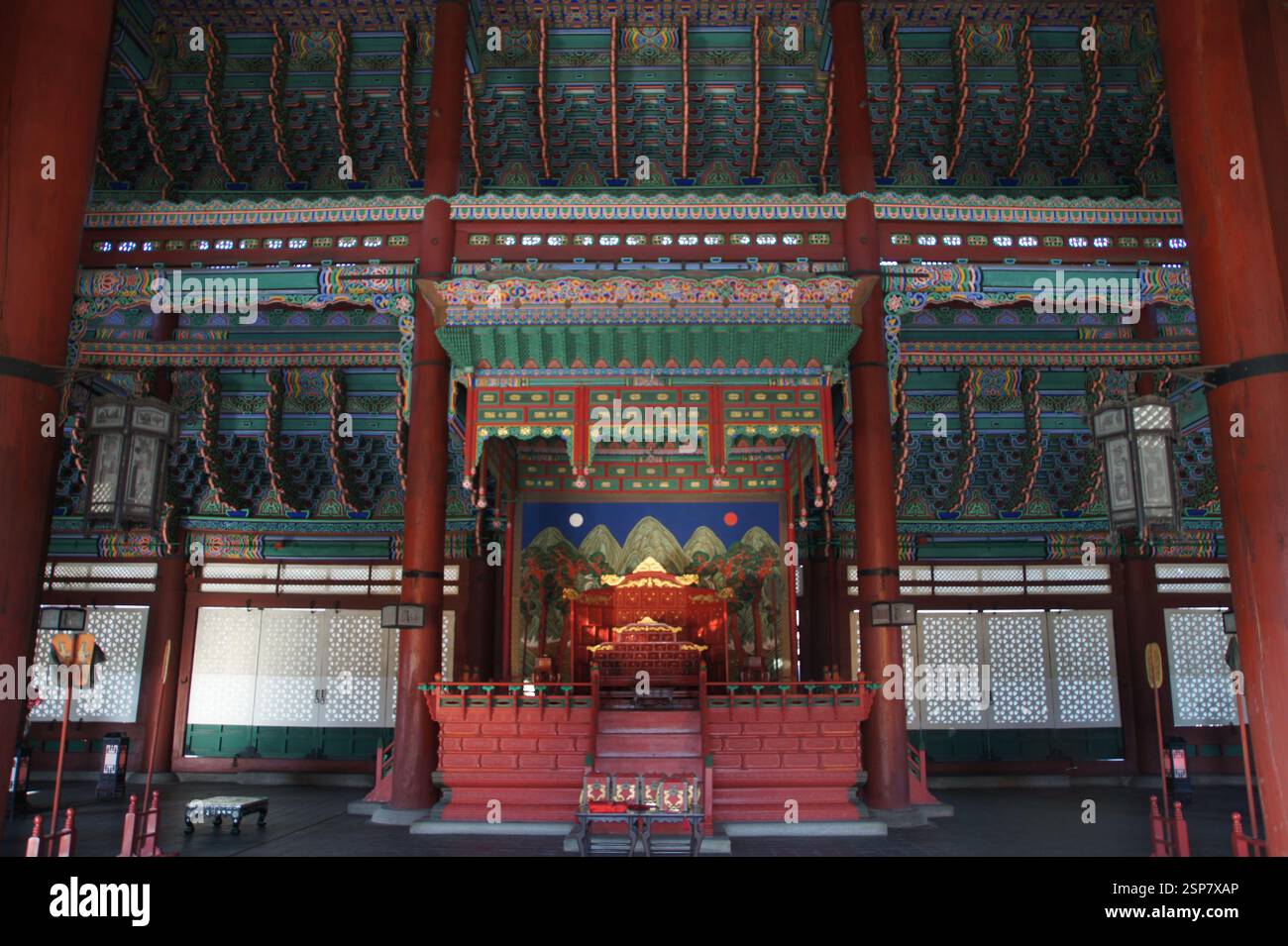 Geunjeongjeon Hall, Throne Room, South Korea. Symbol of Imperial Power ...
