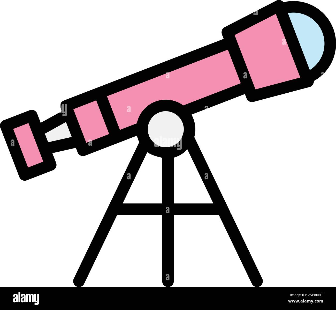 Telescope Vector Icon Design Illustration Stock Vector Image & Art - Alamy