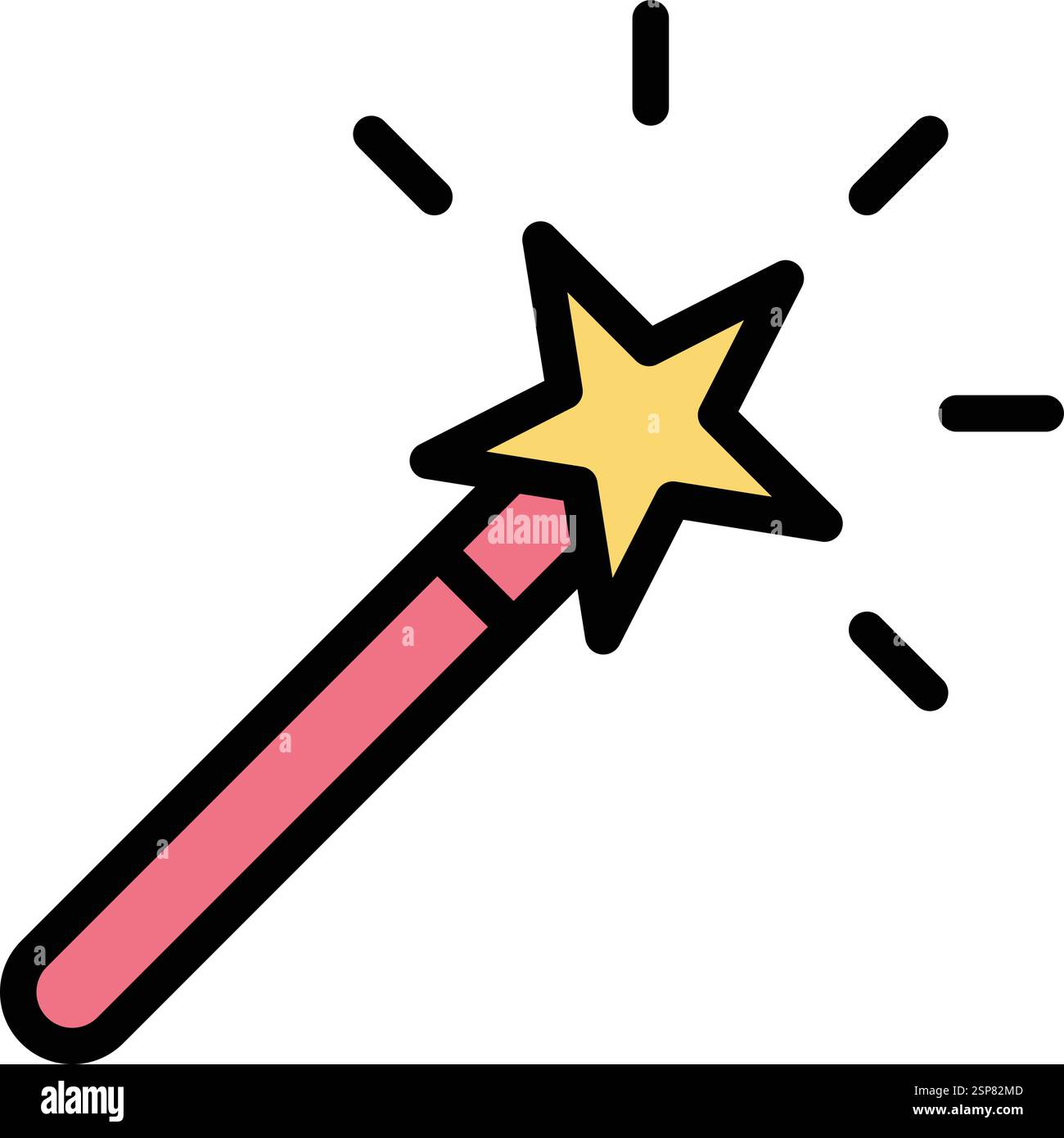 Magic wand Vector Icon Design Illustration Stock Vector Image & Art - Alamy