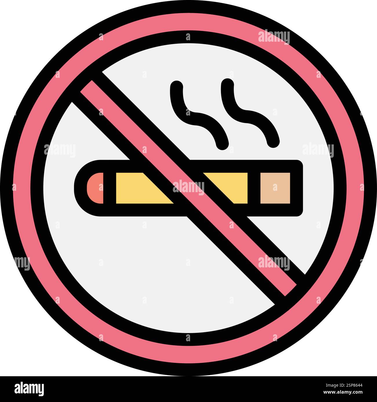 No smoking Vector Icon Design Illustration Stock Vector Image & Art - Alamy