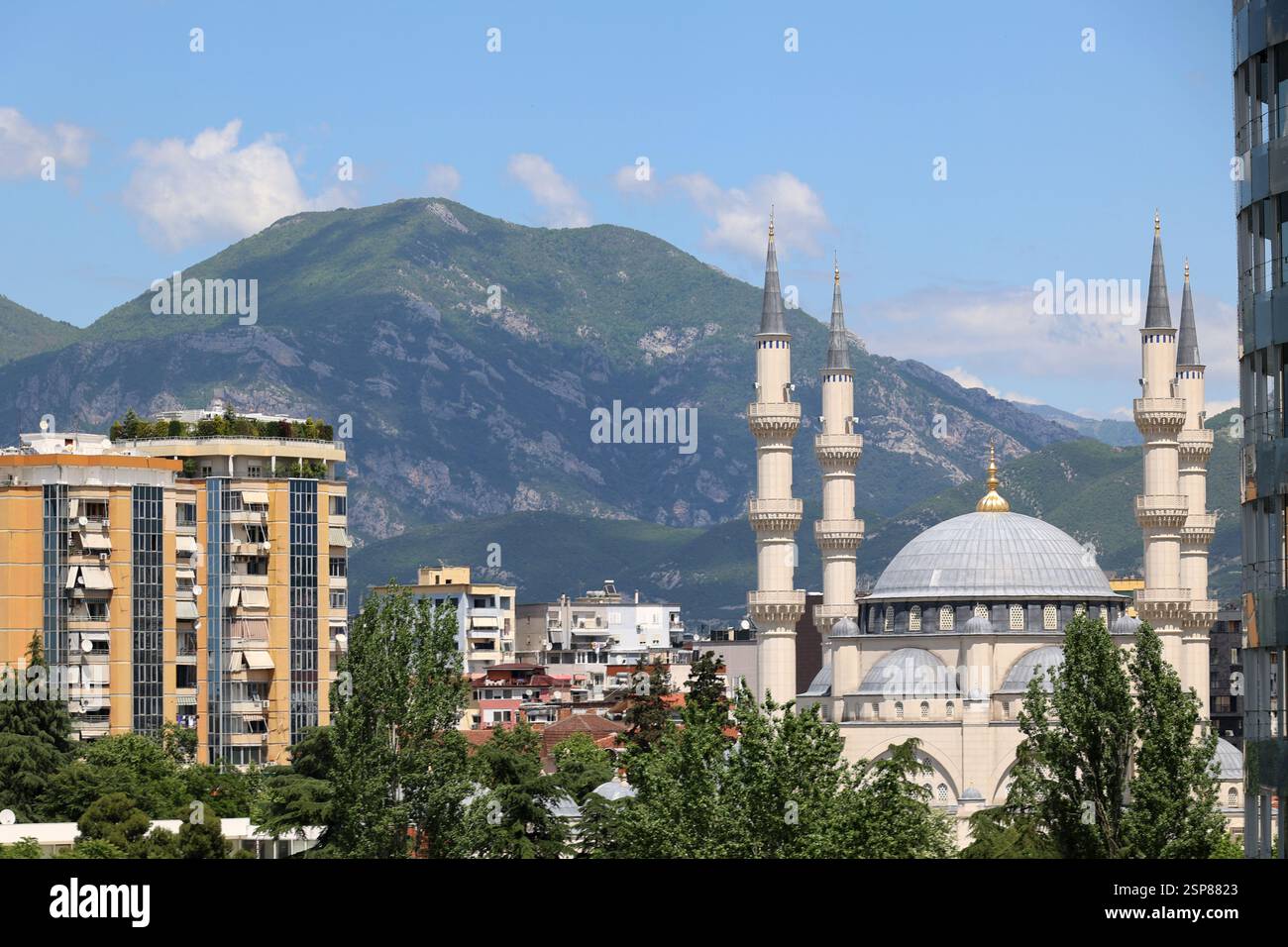 View of the Great Mosque-Namazgah Mosque of Tirana Stock Photo - Alamy