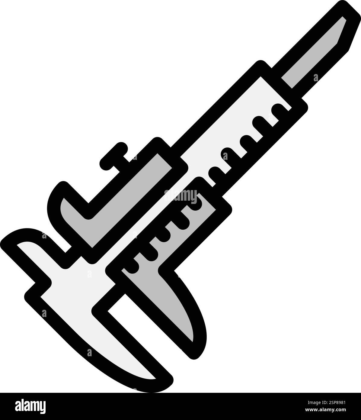 Caliper Vector Icon Design Illustration Stock Vector Image & Art - Alamy