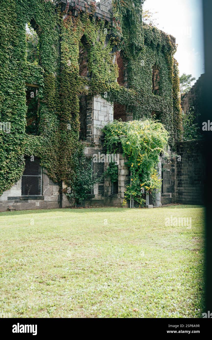 Overgrown ruins showcase nature's reclaiming power in New York C Stock Photo - Alamy