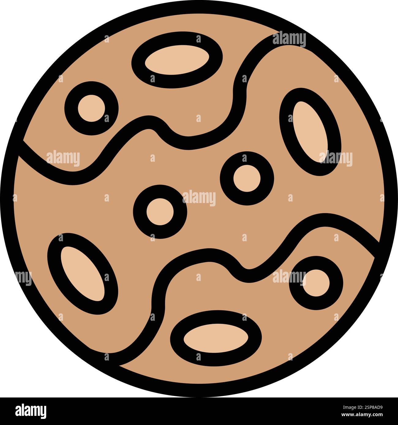 Planet pluto illustration vector Cut Out Stock Images & Pictures - Alamy
