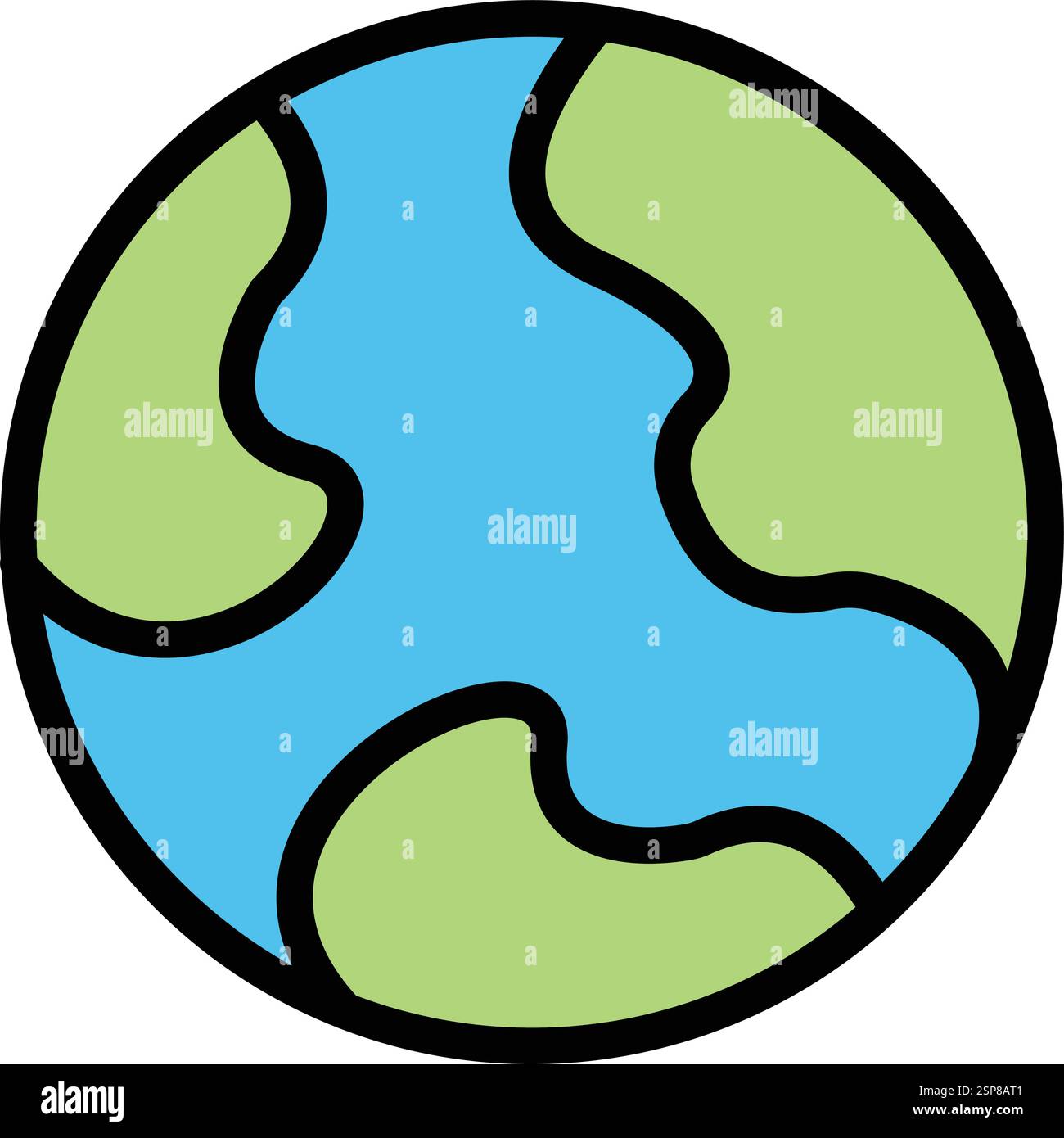 Earth icon vector filled Stock Vector Images - Alamy