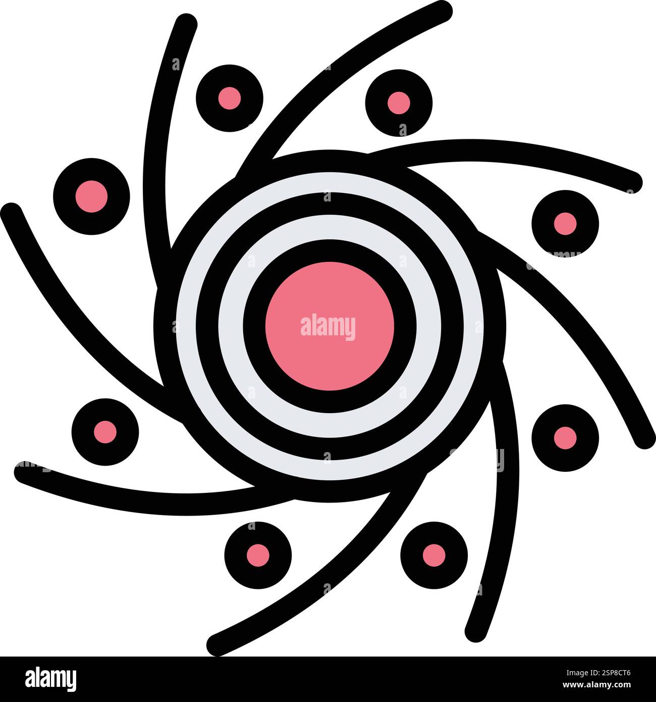 Black hole Vector Icon Design Illustration Stock Vector Image & Art - Alamy