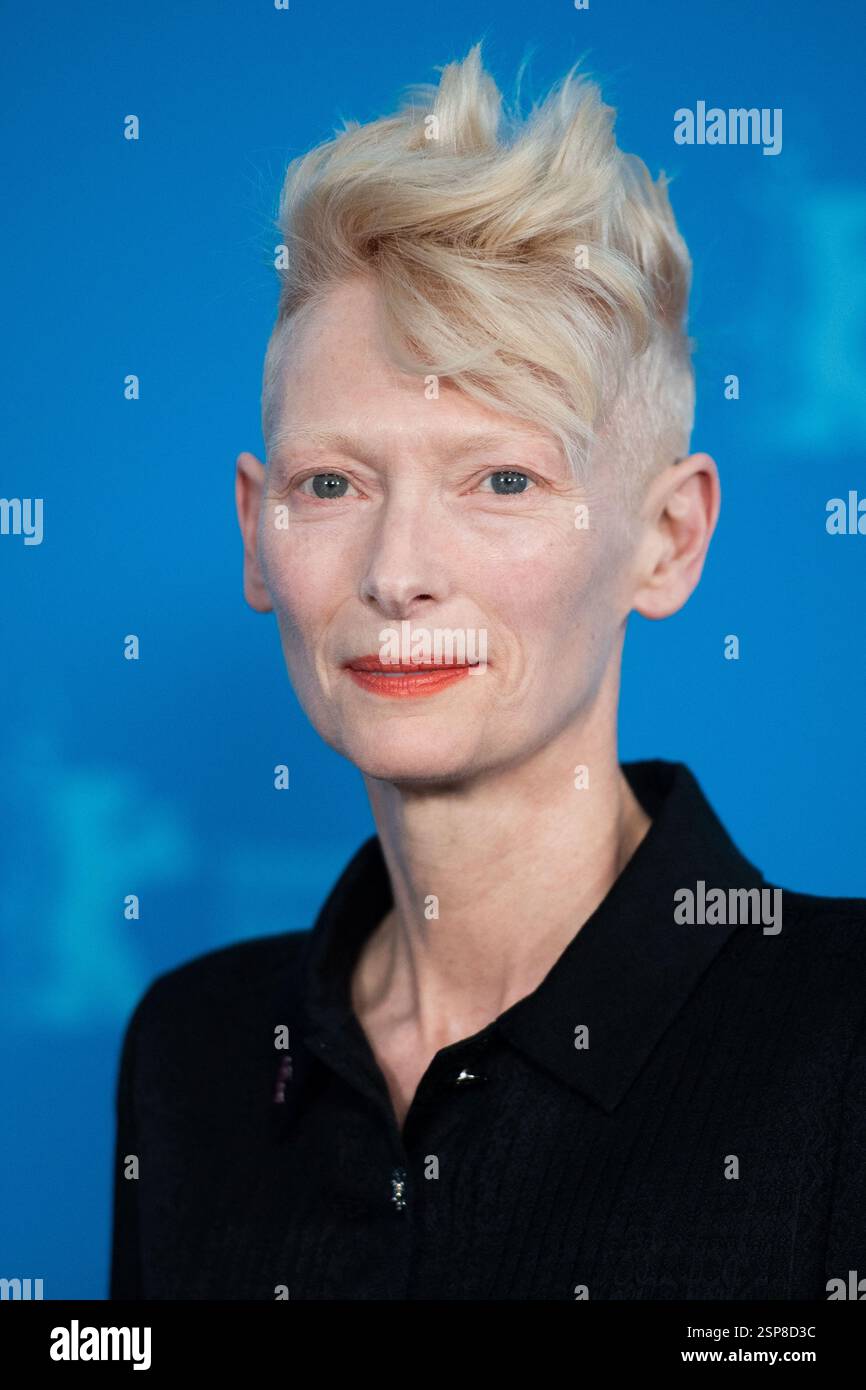 Tilda Swinton attending the Honorary Golden Bear Award Photocall during ...