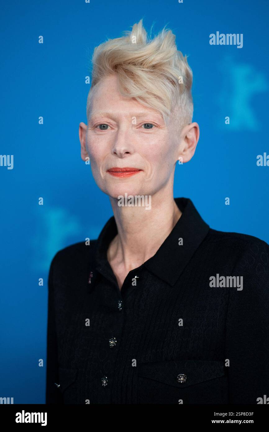 Tilda Swinton attending the Honorary Golden Bear Award Photocall during ...