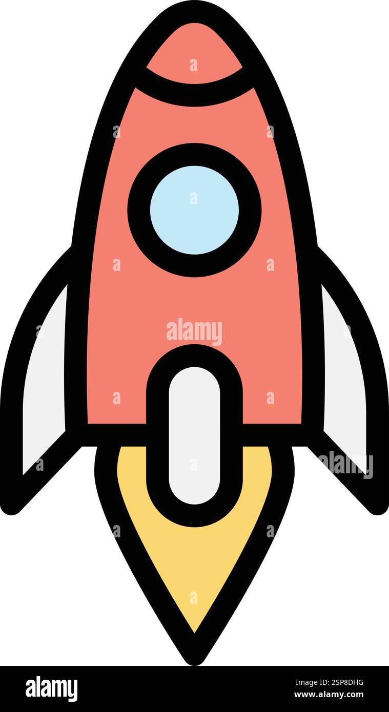 Launch Vector Icon Design Illustration Stock Vector Image & Art - Alamy