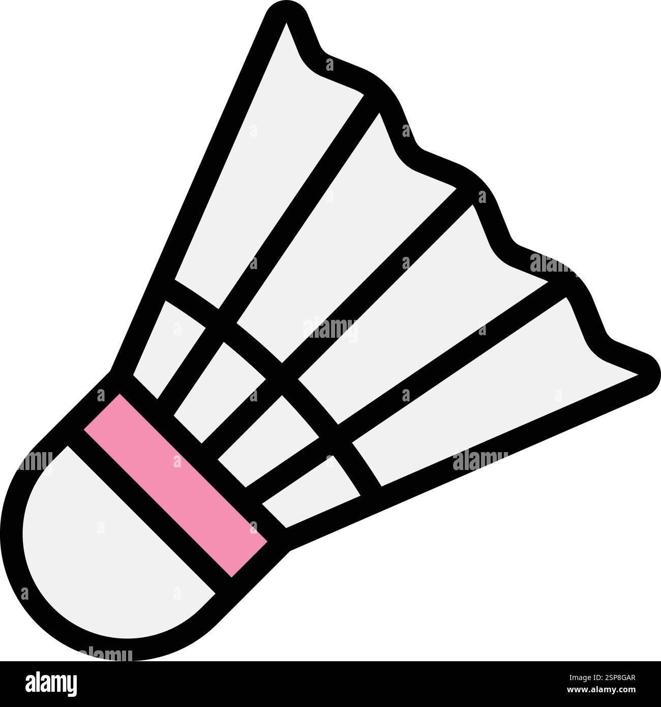 Shuttlecock Vector Icon Design Illustration Stock Vector Image & Art ...