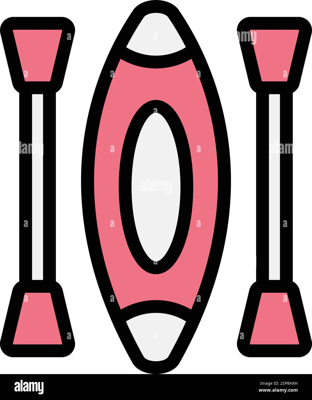 Canoe Vector Icon Design Illustration Stock Vector Image & Art - Alamy