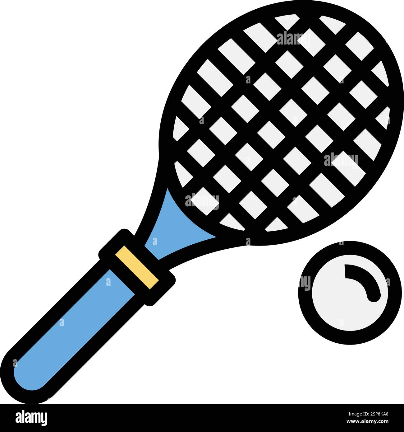 Vector illustration logo racket Cut Out Stock Images & Pictures - Alamy