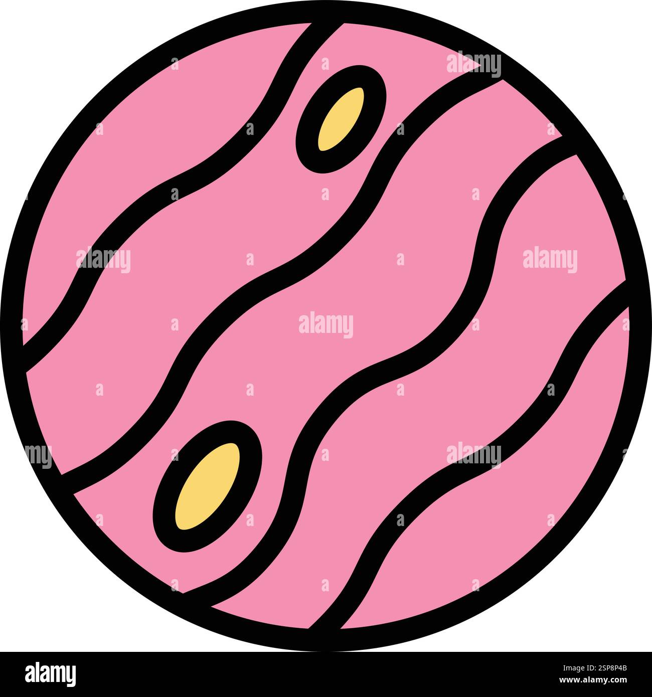 Uranus planet line icon Stock Vector Images - Alamy