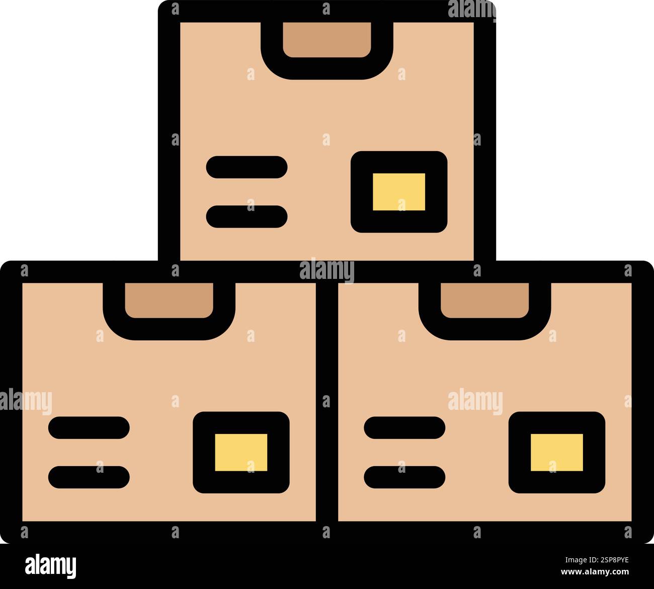 Illustration of boxes Stock Vector Images - Alamy