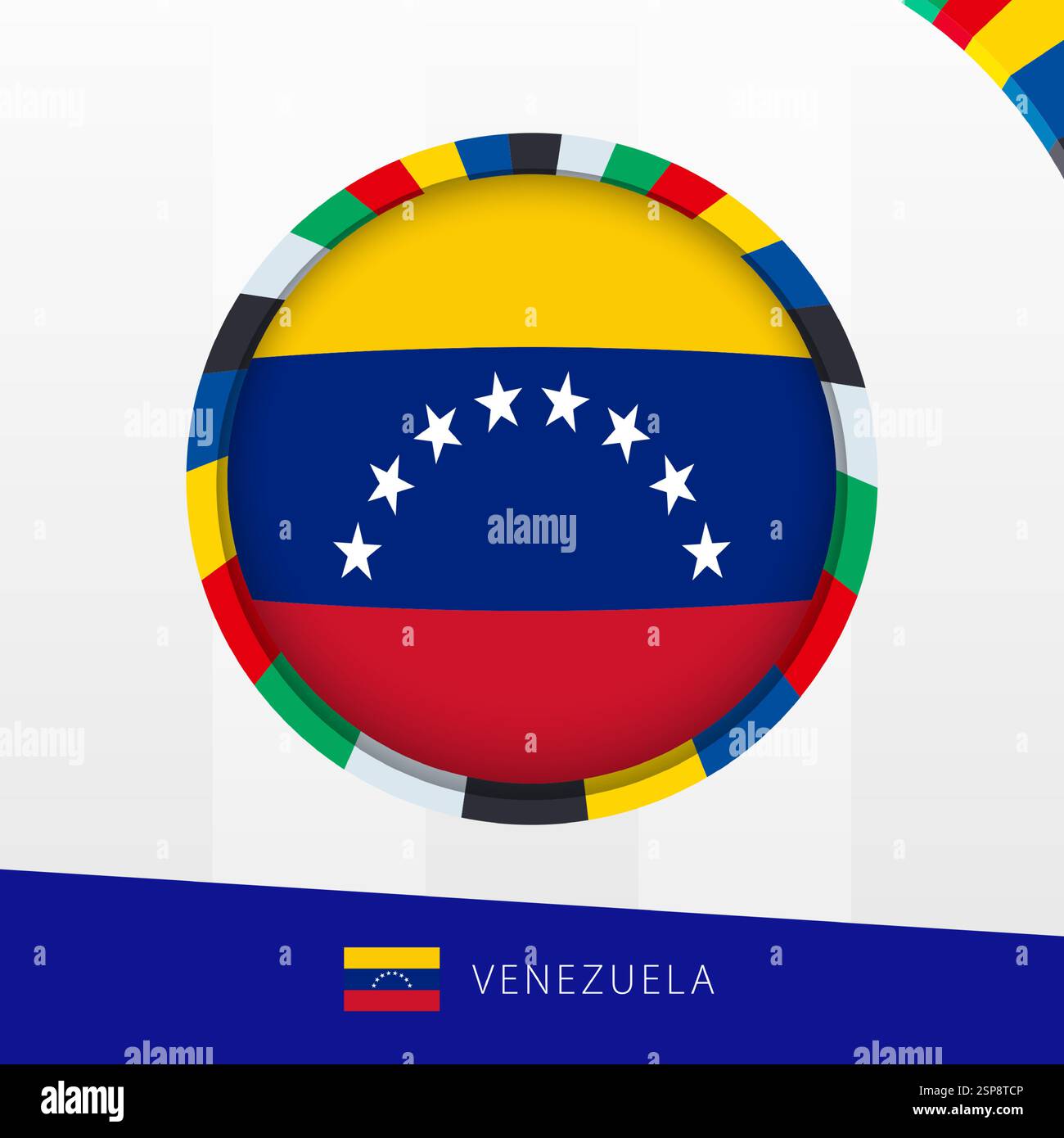 Venezuelan national official flag Stock Vector Images - Alamy