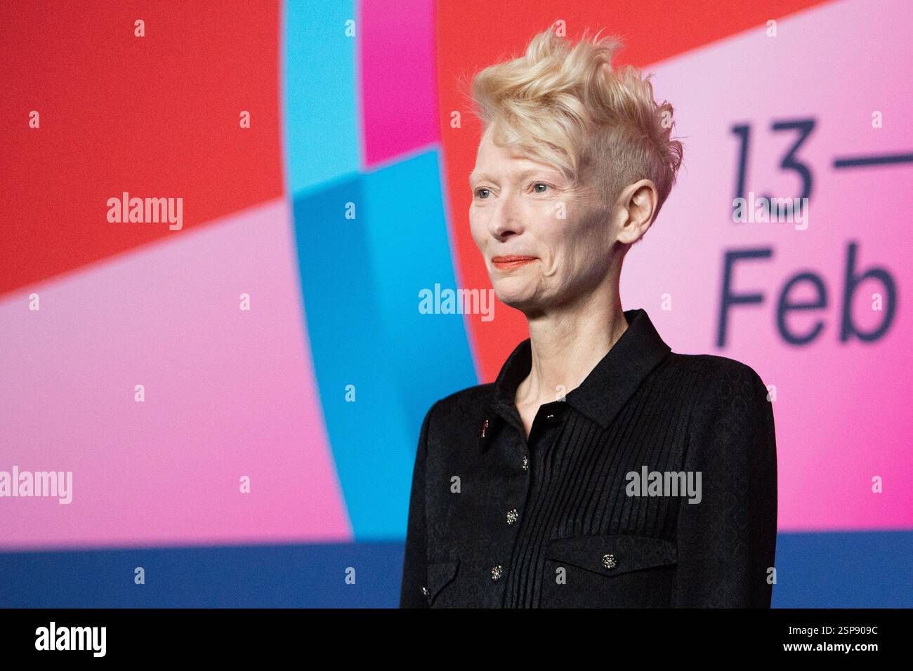 Tilda Swinton attending the Honorary Golden Bear Award Press Conference ...