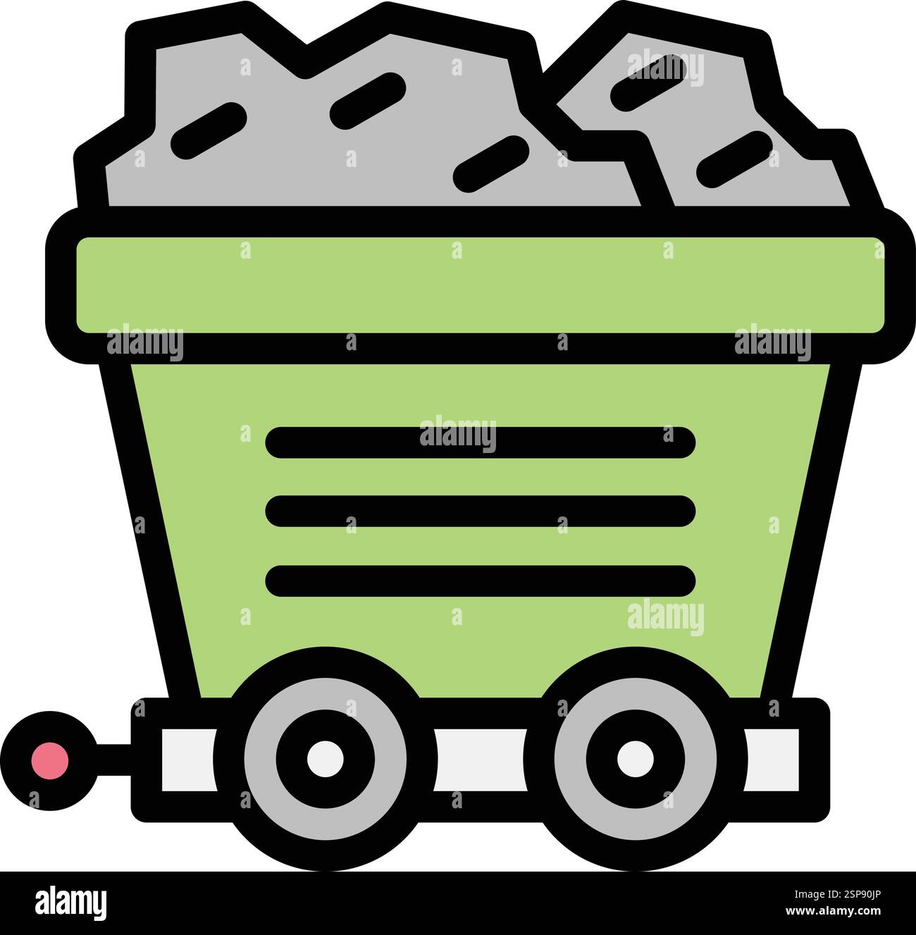 Mining cart Vector Icon Design Illustration Stock Vector Image & Art ...