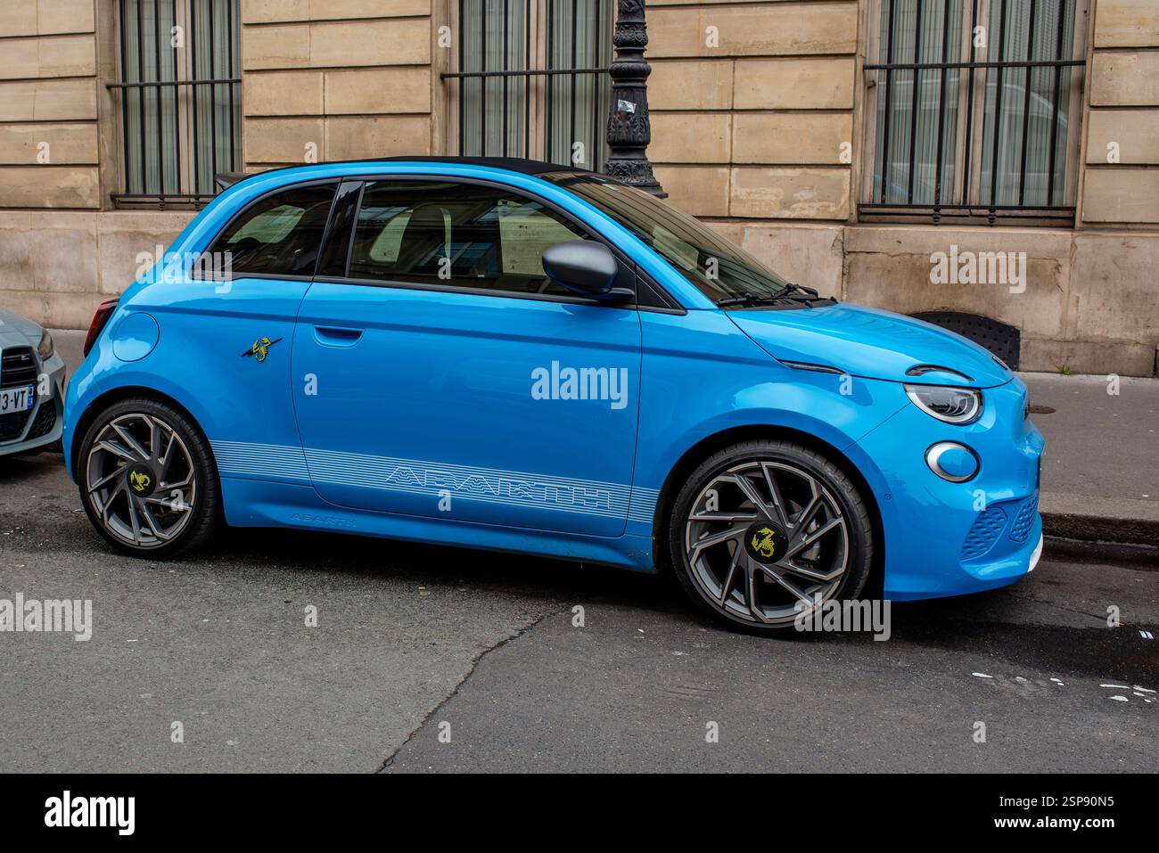 Paris, France, 02.13.2025 An Abarth 500 car in a Parisian street Stock ...