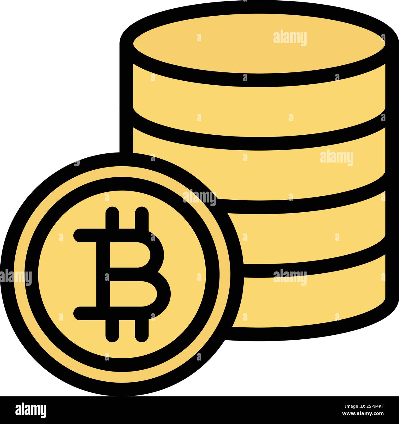 Bitcoin Vector Icon Design Illustration Stock Vector Image & Art - Alamy