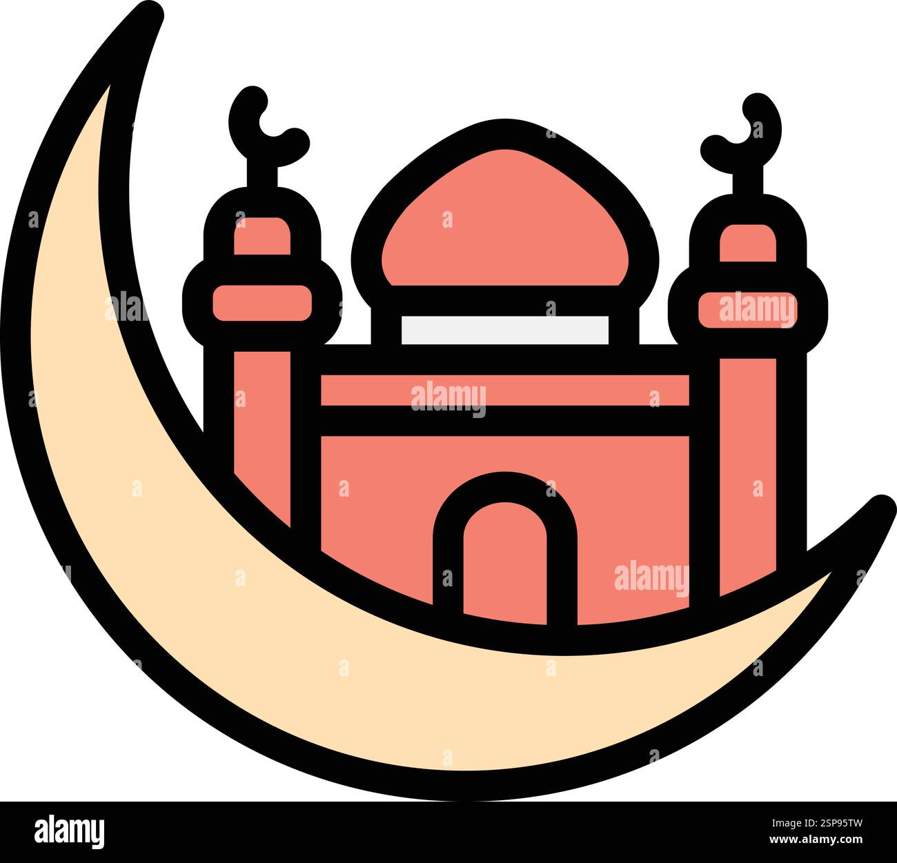 Halfmoon Vector Icon Design Illustration Stock Vector Image & Art - Alamy