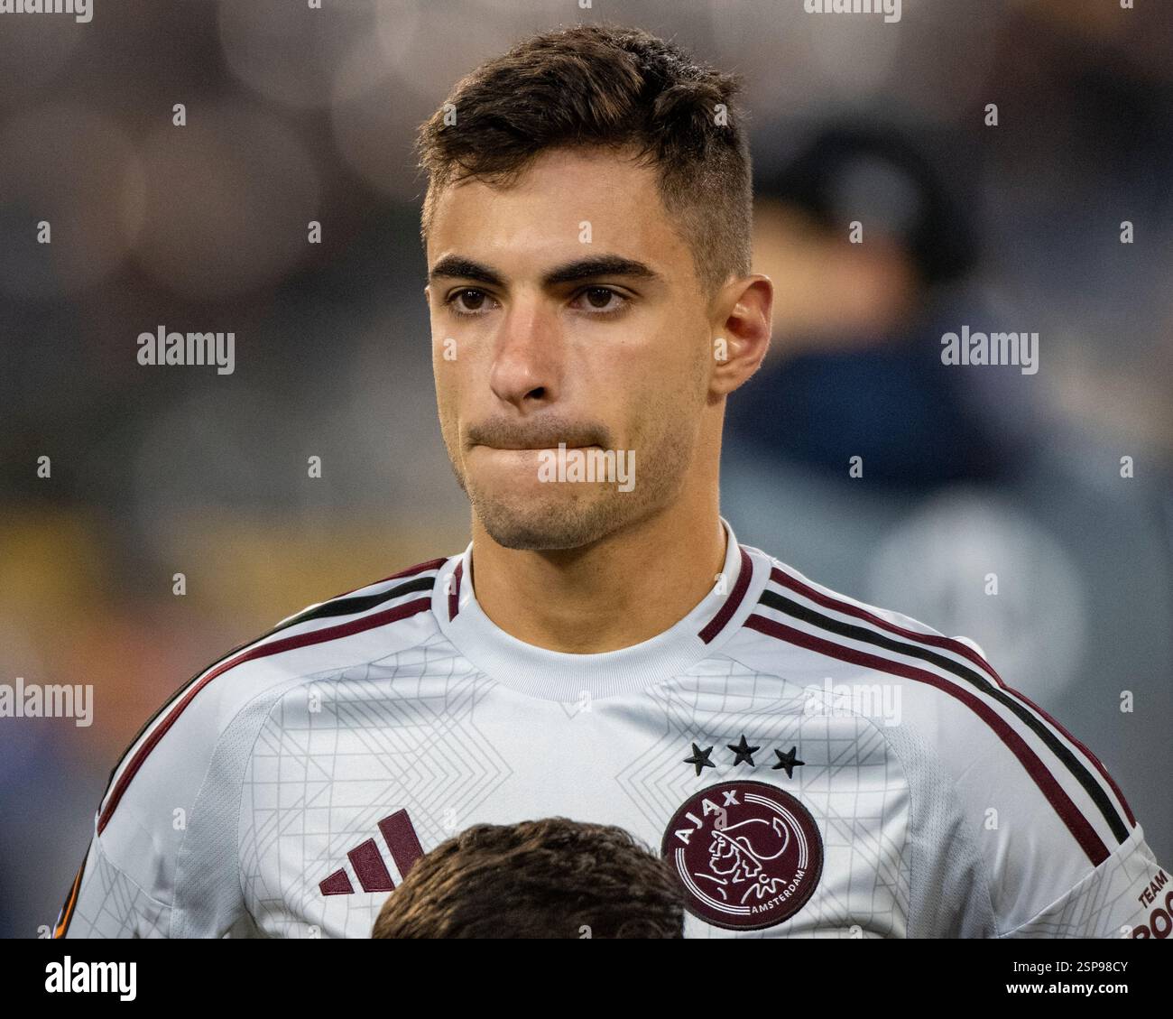 Brussels, Belgium. 14th Feb, 2025. Lucas Rosa of Ajax during the UEFA ...