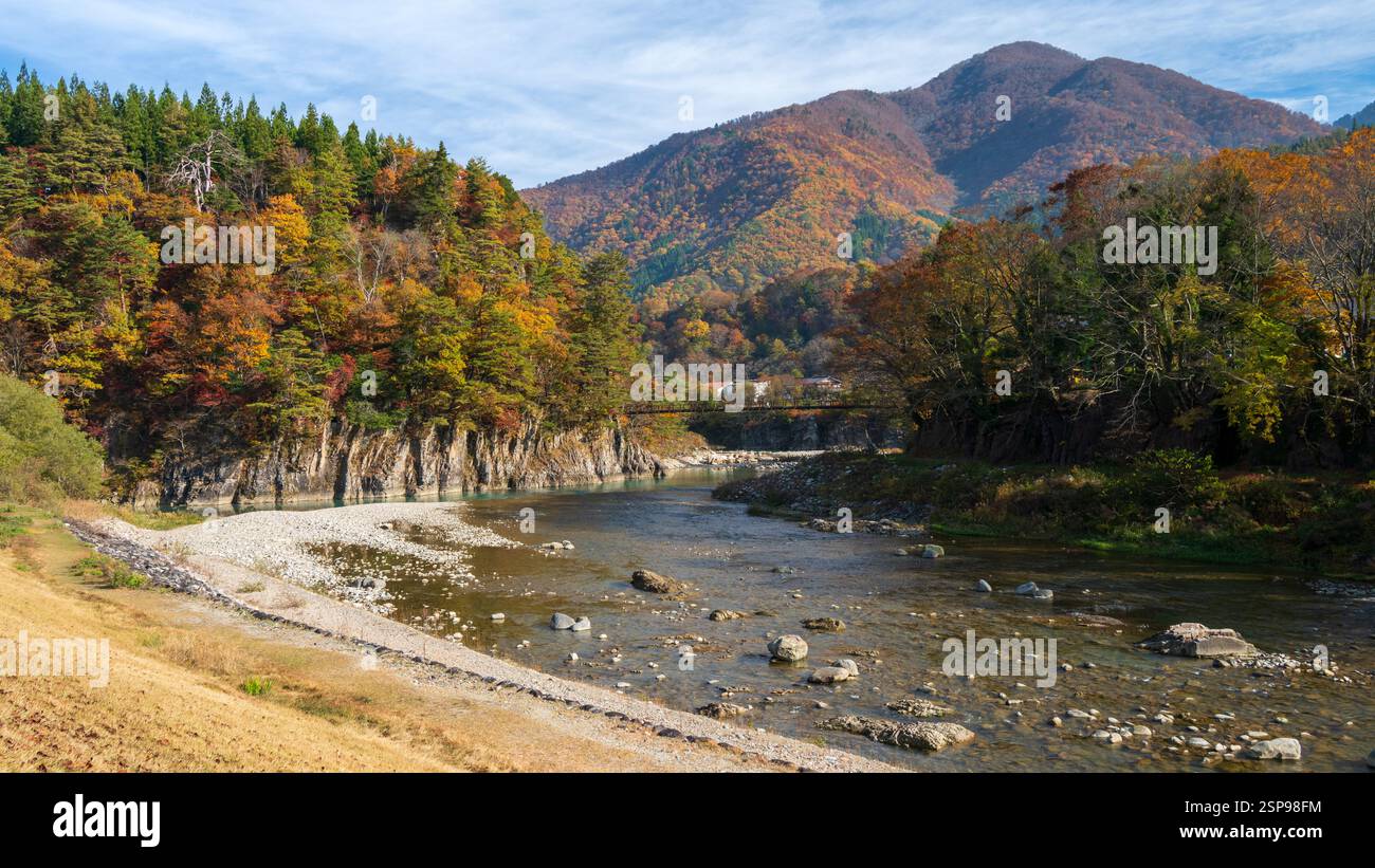 The Sho River Scene at Shirakawa-go, Japan Stock Photo - Alamy