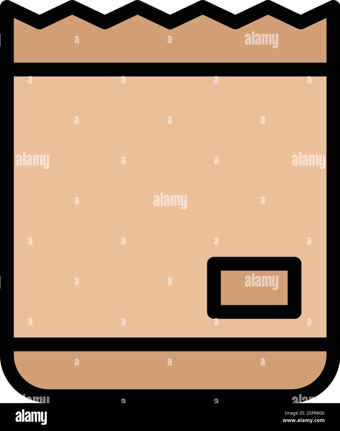 Paper bag Vector Icon Design Illustration Stock Vector Image & Art - Alamy
