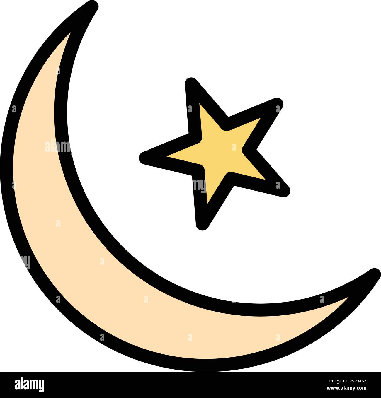 Crescent iconography Stock Vector Images - Alamy