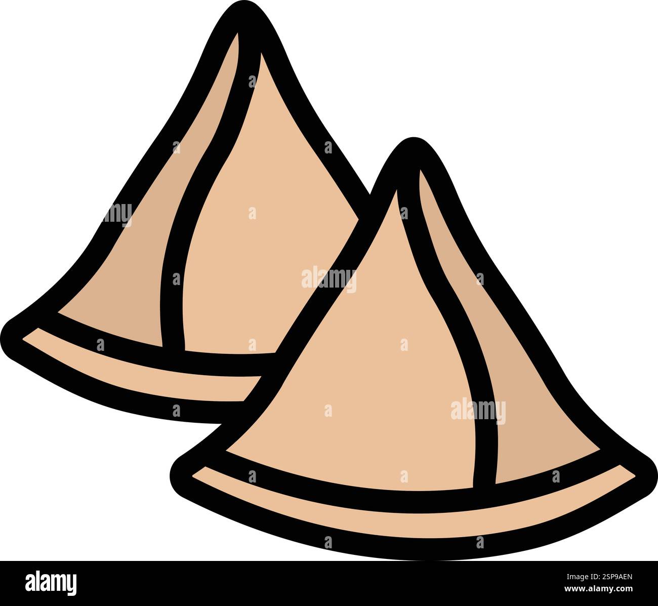 Samosa Vector Icon Design Illustration Stock Vector Image & Art - Alamy