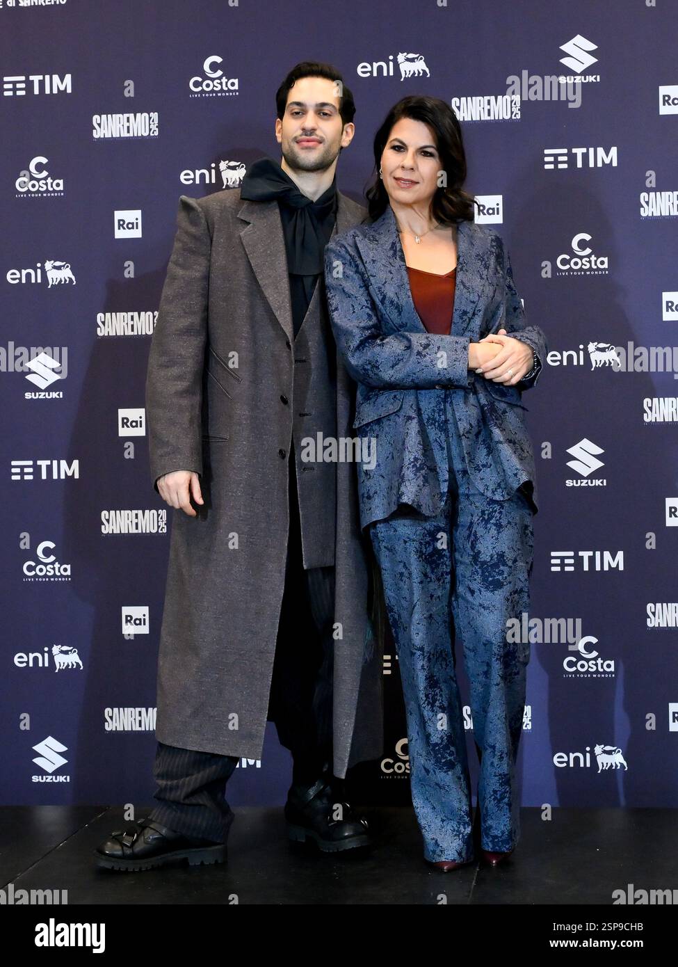 Sanremo, 75th Italian Song Festival 2025 - Hosts Photocall. In the ...