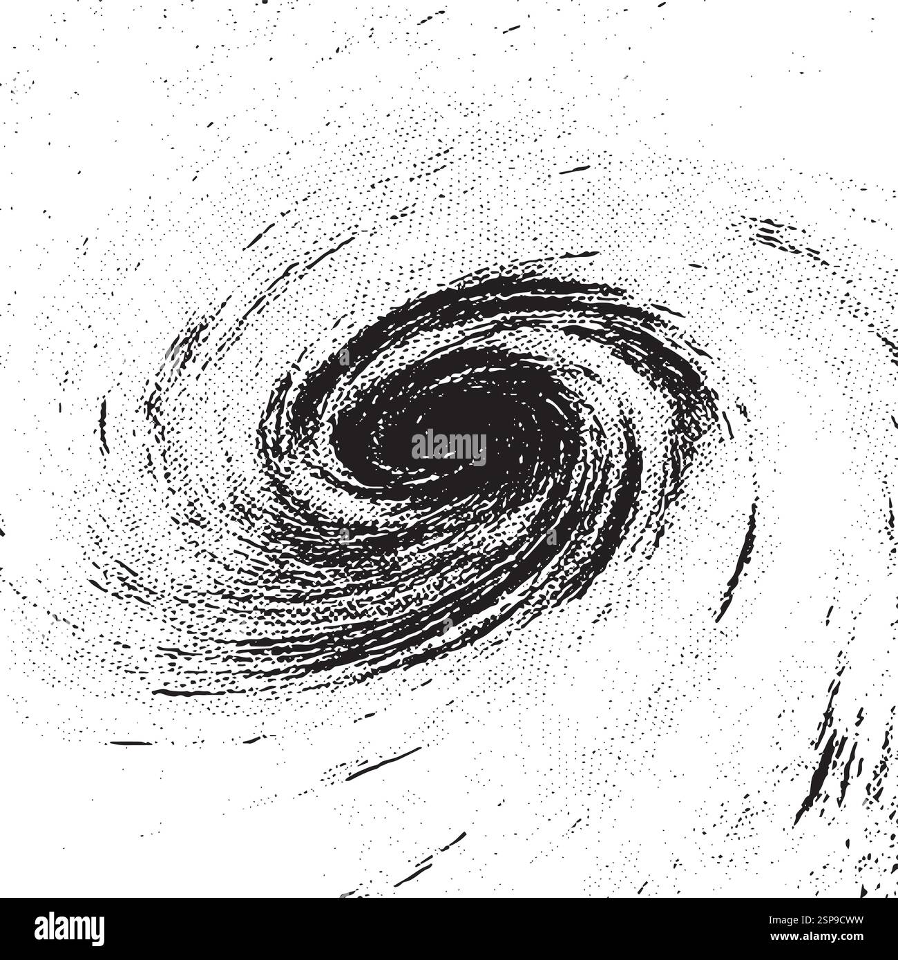 Hand Drawn Vector Abstract Grunge Decorative Sketchy Twirl Lines Spiral ...