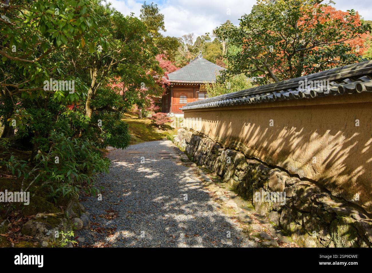 Old Japanese Tokugawa Shogun residence of Nijo castle in Kyoto city ...