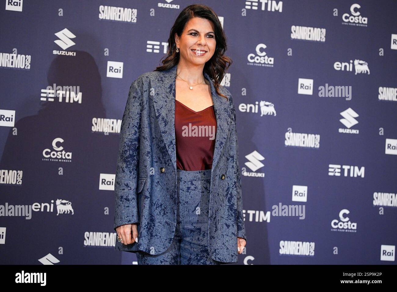 Geppi Cucciari attend a photocall at 75th edition of the Sanremo ...