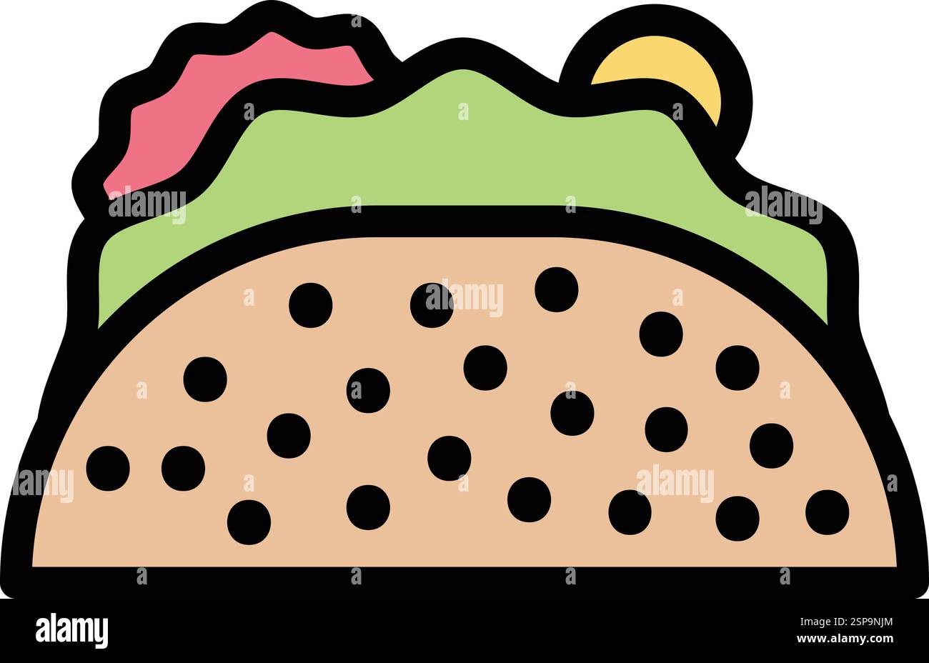 Restaurant taco illustration vector Stock Vector Images - Alamy