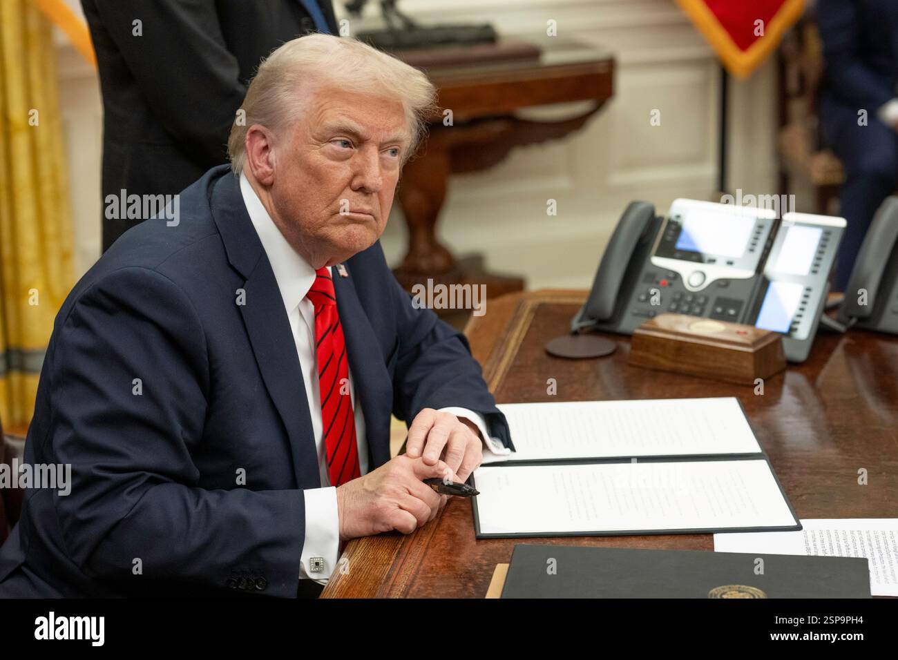WASHINGTON DC, USA - 10 February 2025 - US President Donald Trump signs ...