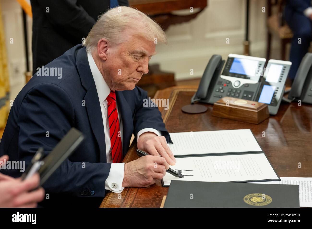 WASHINGTON DC, USA - 10 February 2025 - US President Donald Trump signs ...