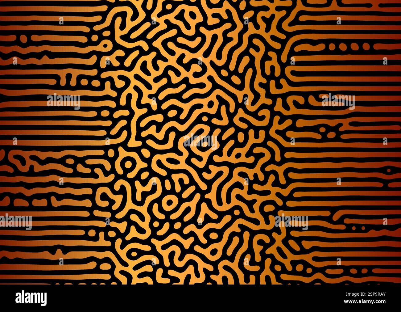 Abstract gold and black turing pattern background Stock Vector Image & Art - Alamy