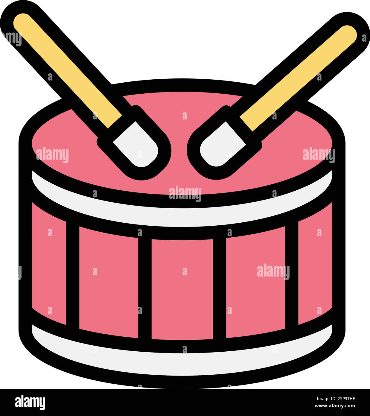 Drum Vector Icon Design Illustration Stock Vector Image & Art - Alamy