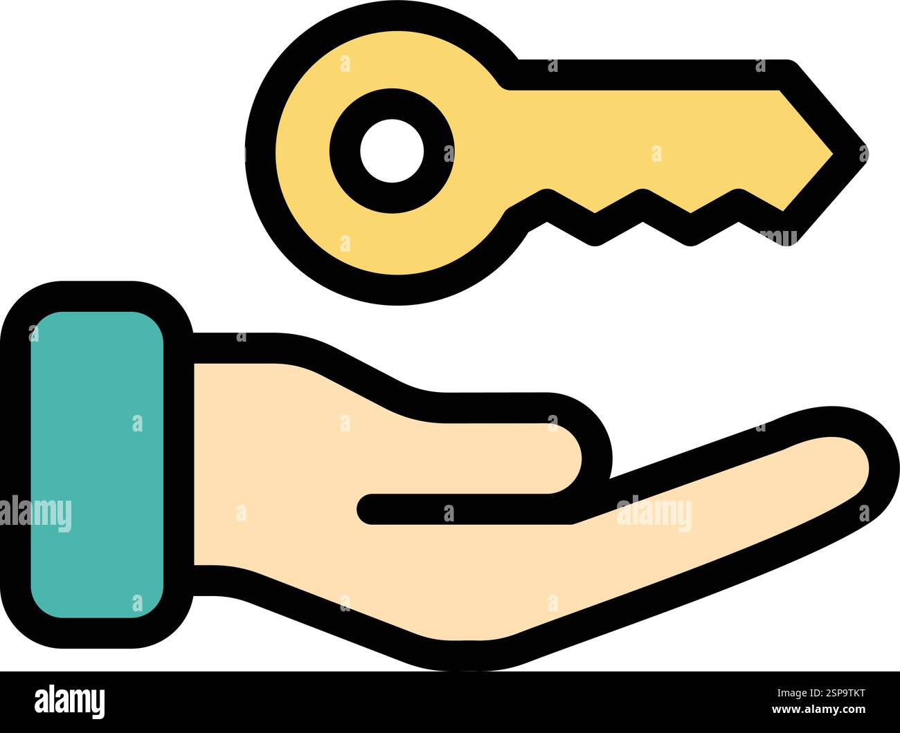 Keys symbol flat design Cut Out Stock Images & Pictures - Alamy