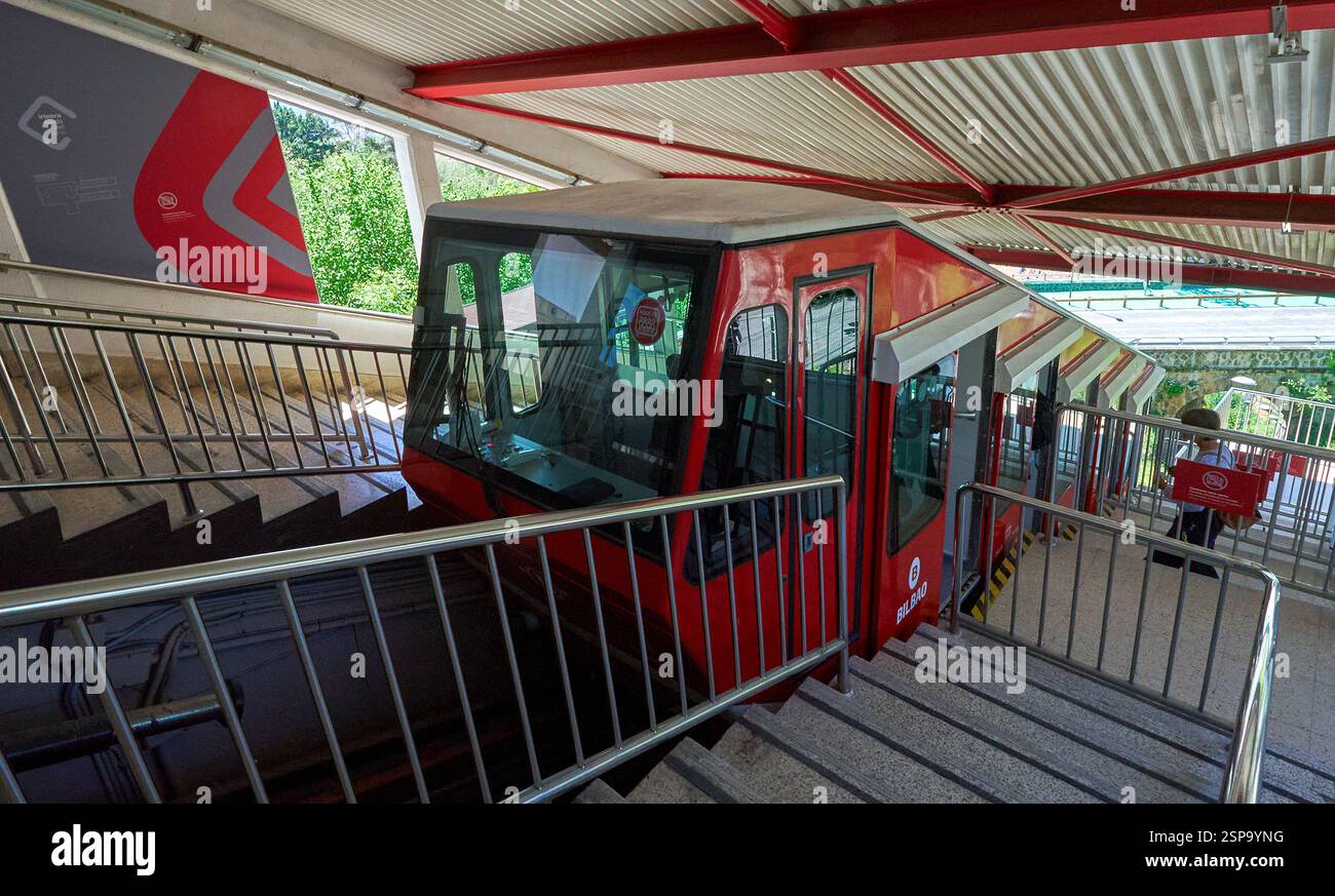 Artxanda funicular in Bilbao, Spain Stock Photo - Alamy