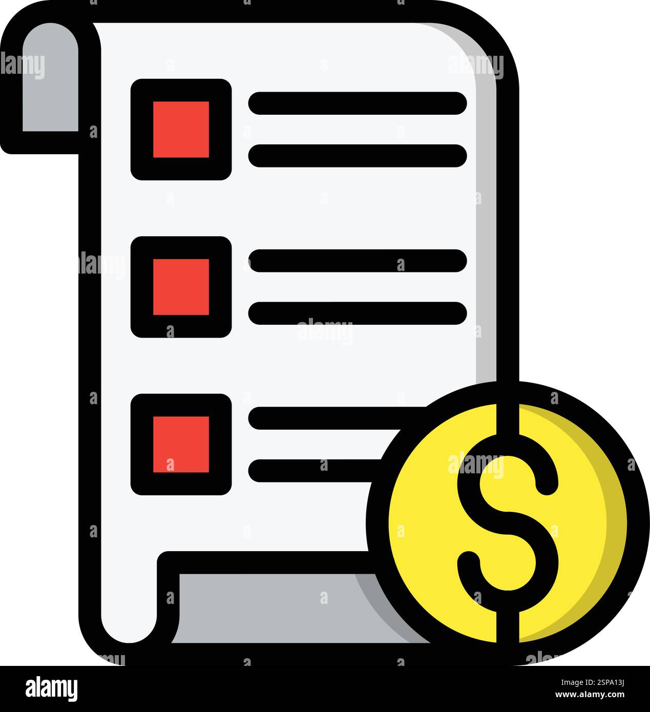 Price list icon vector hi-res stock photography and images - Alamy