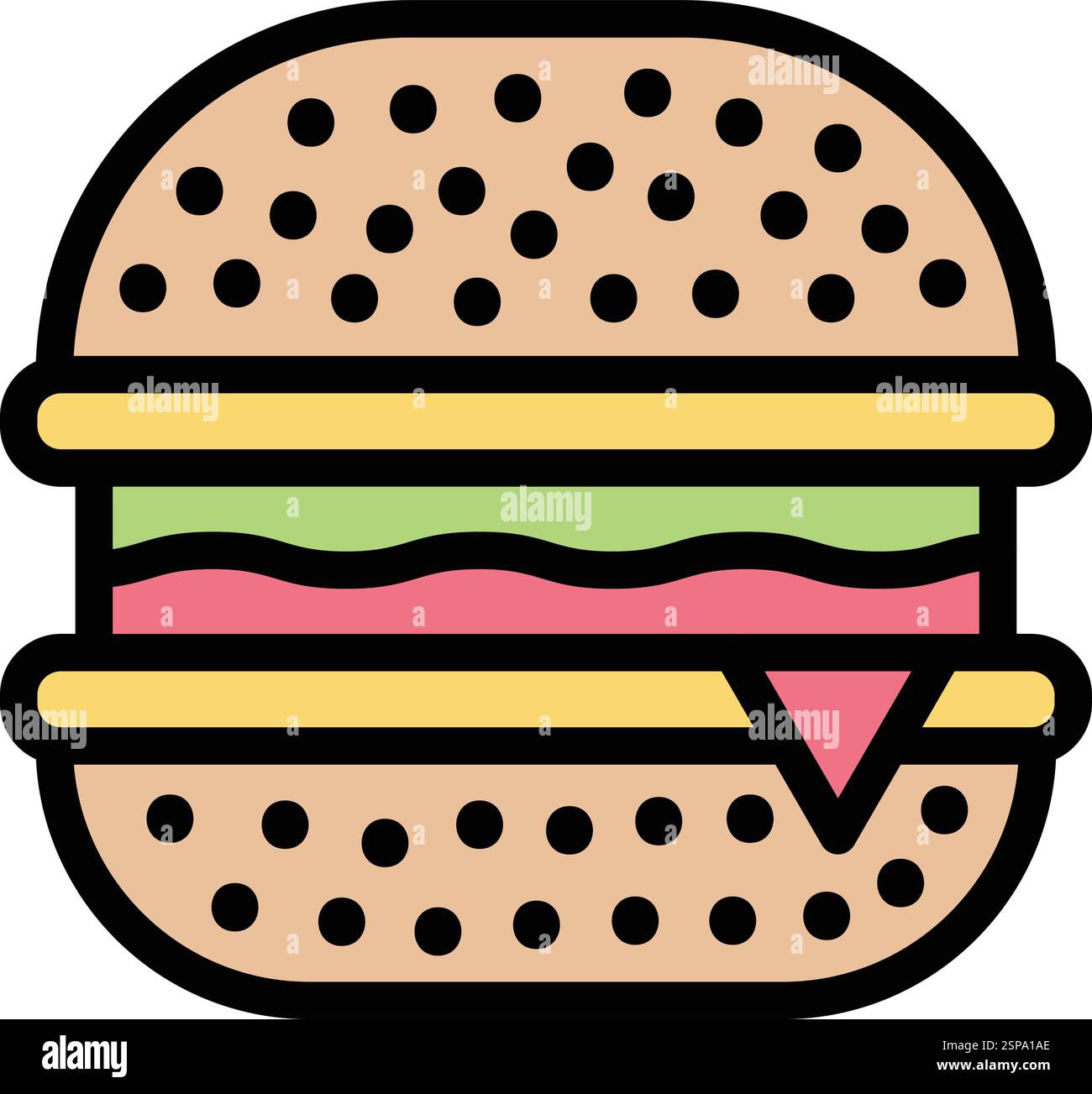 Hamburger logo vector vectors hi-res stock photography and images - Alamy