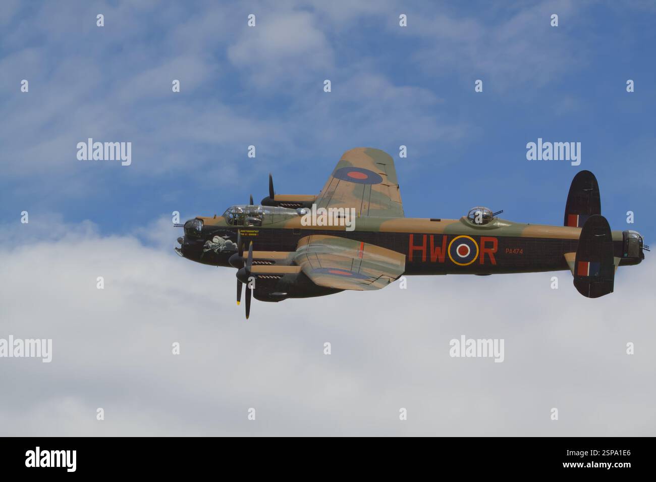 Avro Lancaster B Mk 1 in flight Stock Photo - Alamy