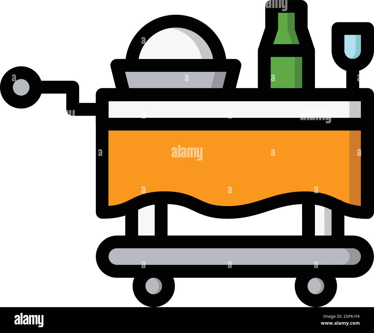 Trolley icon vector vectors hi-res stock photography and images - Alamy