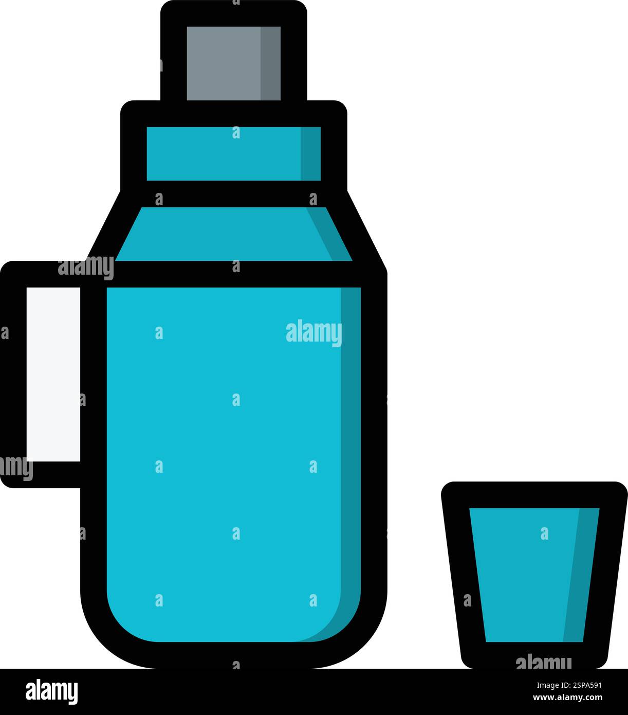 Thermos Vector Icon Design Illustration Stock Vector Image & Art - Alamy