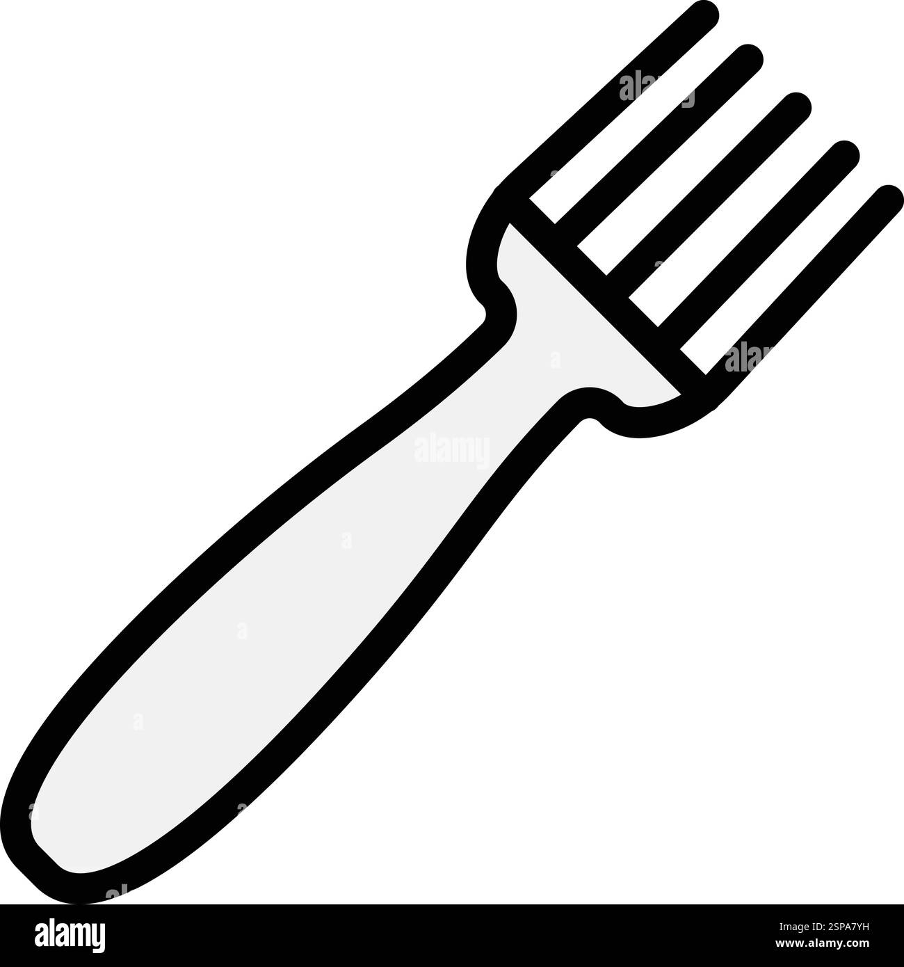 Fork Vector Icon Design Illustration Stock Vector Image & Art - Alamy