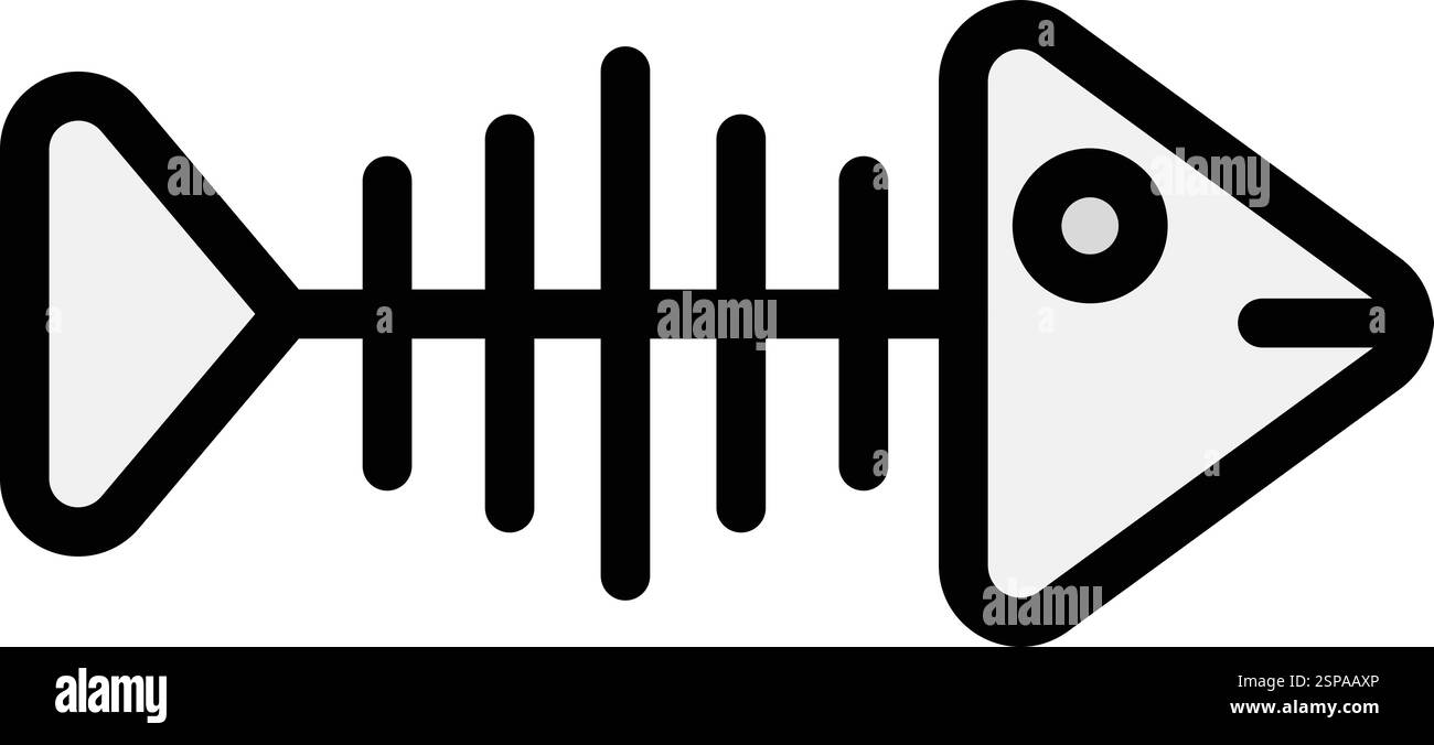 Fish tail Vector Icon Design Illustration Stock Vector Image & Art - Alamy