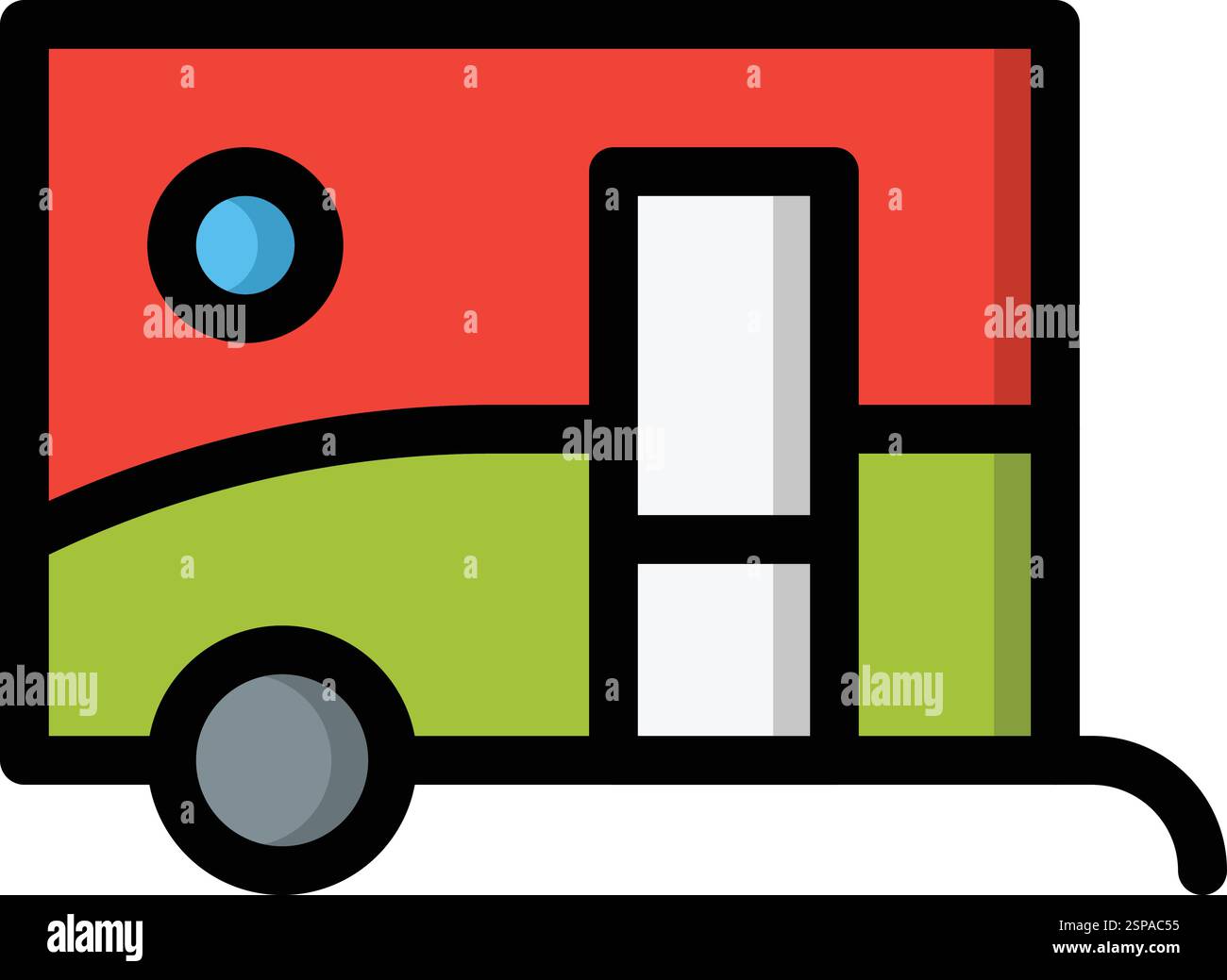 Caravan Vector Icon Design Illustration Stock Vector Image & Art - Alamy